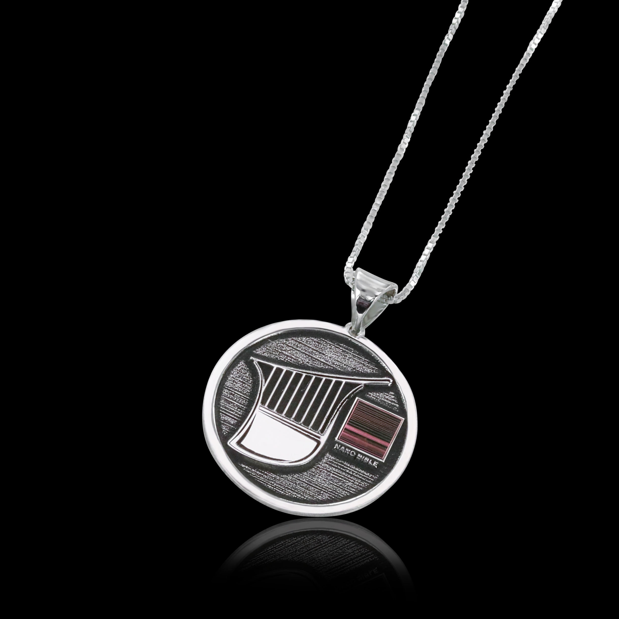 Half-shekel Harp Nano Bible Necklaces Jewelry Silver 925 | Etsy