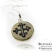 Cross Crosslet on Jerusalem Stone Silver Necklace Pendant - Etsy Israel