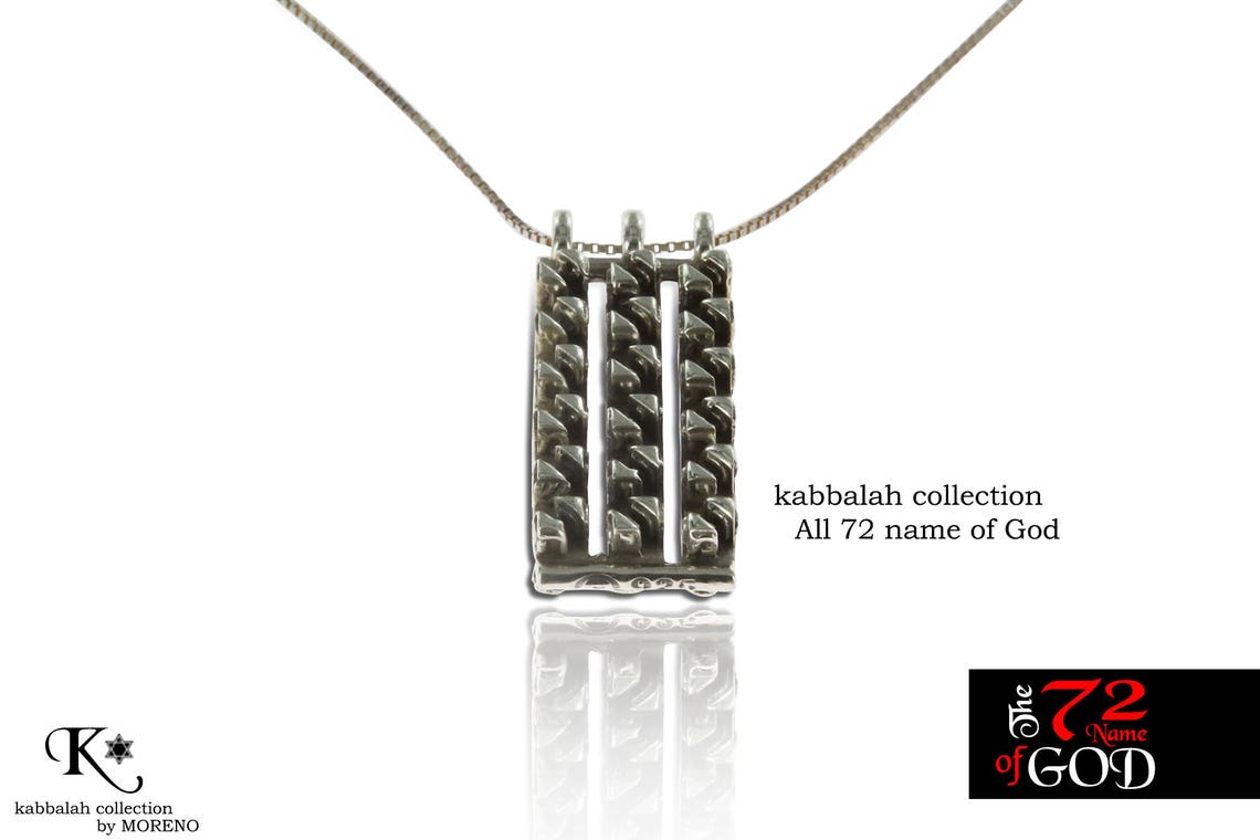 72 Names of God in Hebrew Silver 925 Necklace Pendant - Free Shipping ...