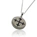 Cross Crosslet on Jerusalem Stone Silver Necklace Pendant - Free ...