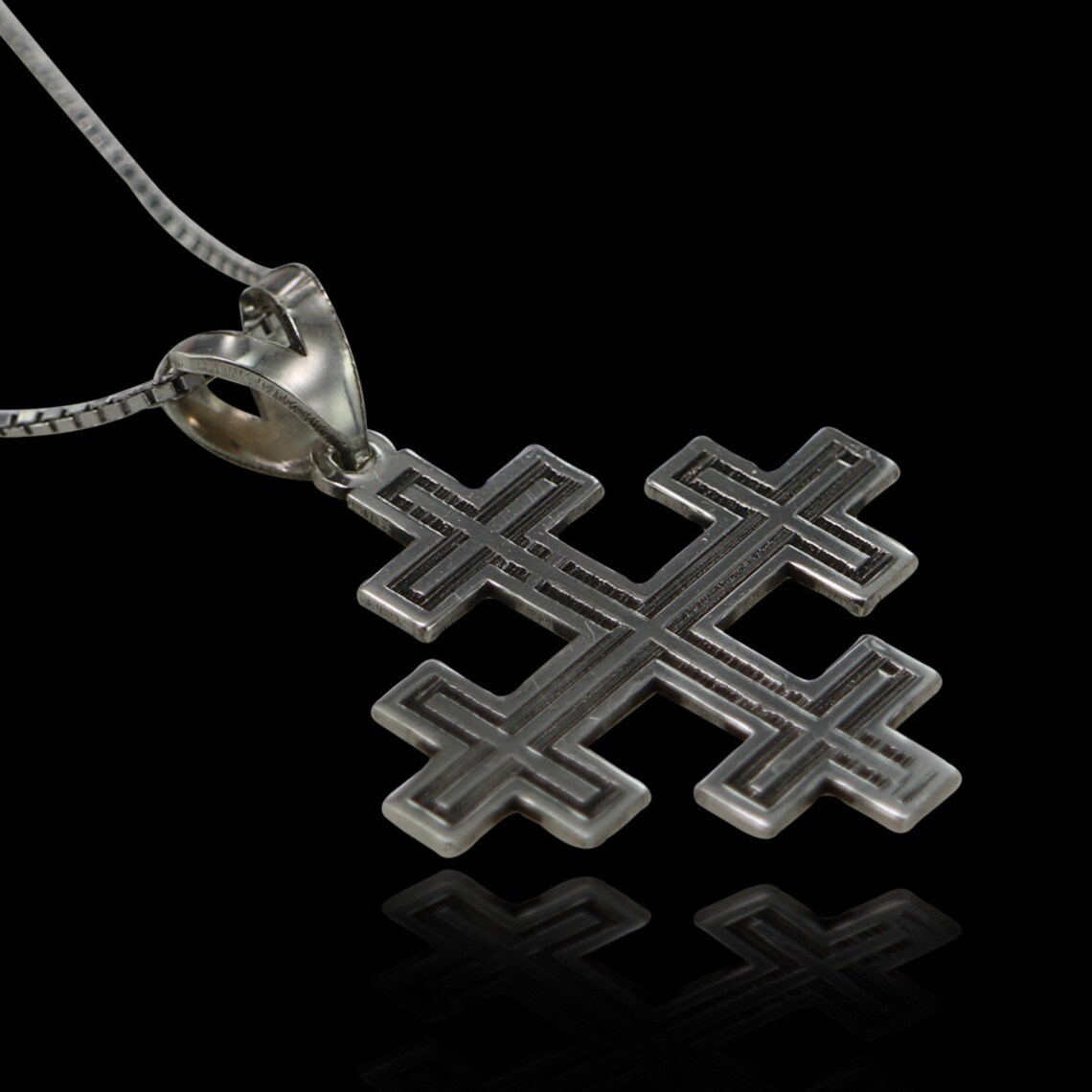 Cross Crosslet Silver 925 Necklace Pendant Free Shipping - Etsy UK