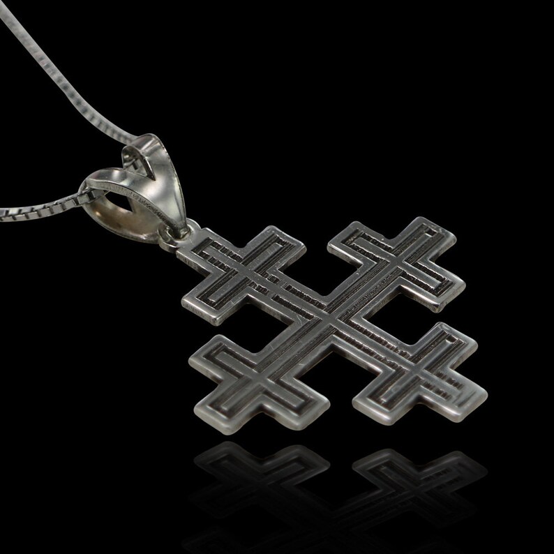 Cross Crosslet Silver 925 Necklace Pendant Free Shipping - Etsy