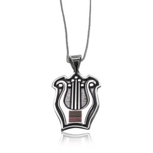 King David Harp Nano Bible Necklaces Jewelry Silver 925 Free - Etsy