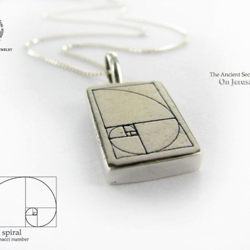 Fibonacci Pendant - Etsy