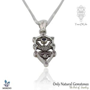 Tree of Life With Ruby/amethyst/cat Eye Silver Necklace Pendant Free ...