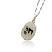 The Hebrew Word life חי CHAI on Oval Jerusalem Stone Silver Necklace ...