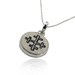 Cross Crosslet on Jerusalem Stone Silver Necklace Pendant - Etsy Israel