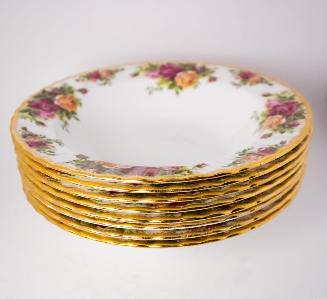 Vintage Royal Albert Old Country Roses Bowl, English Bone China Floral ...