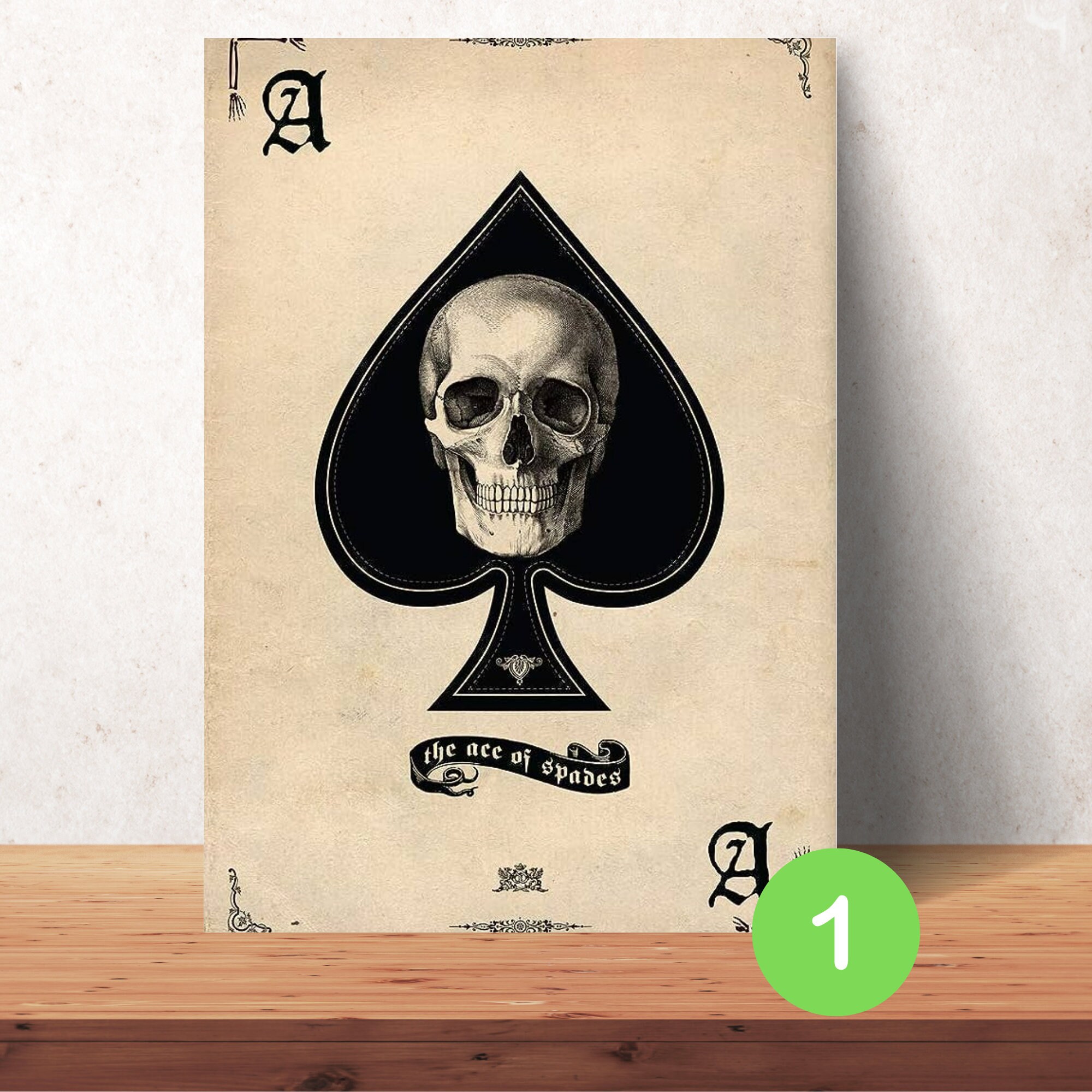 Premium Poster Ace of Spades Poster Ace Playing Cards Poster - Etsy