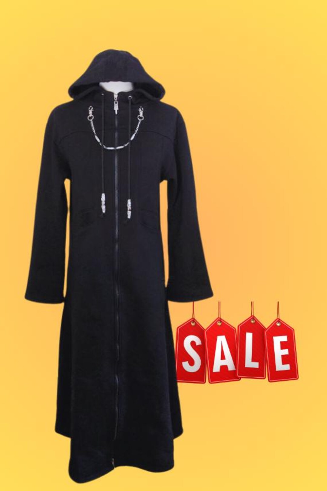 Trench Coat From Kingdom Hearts Organization XIII • Cosplay Hoodie ...
