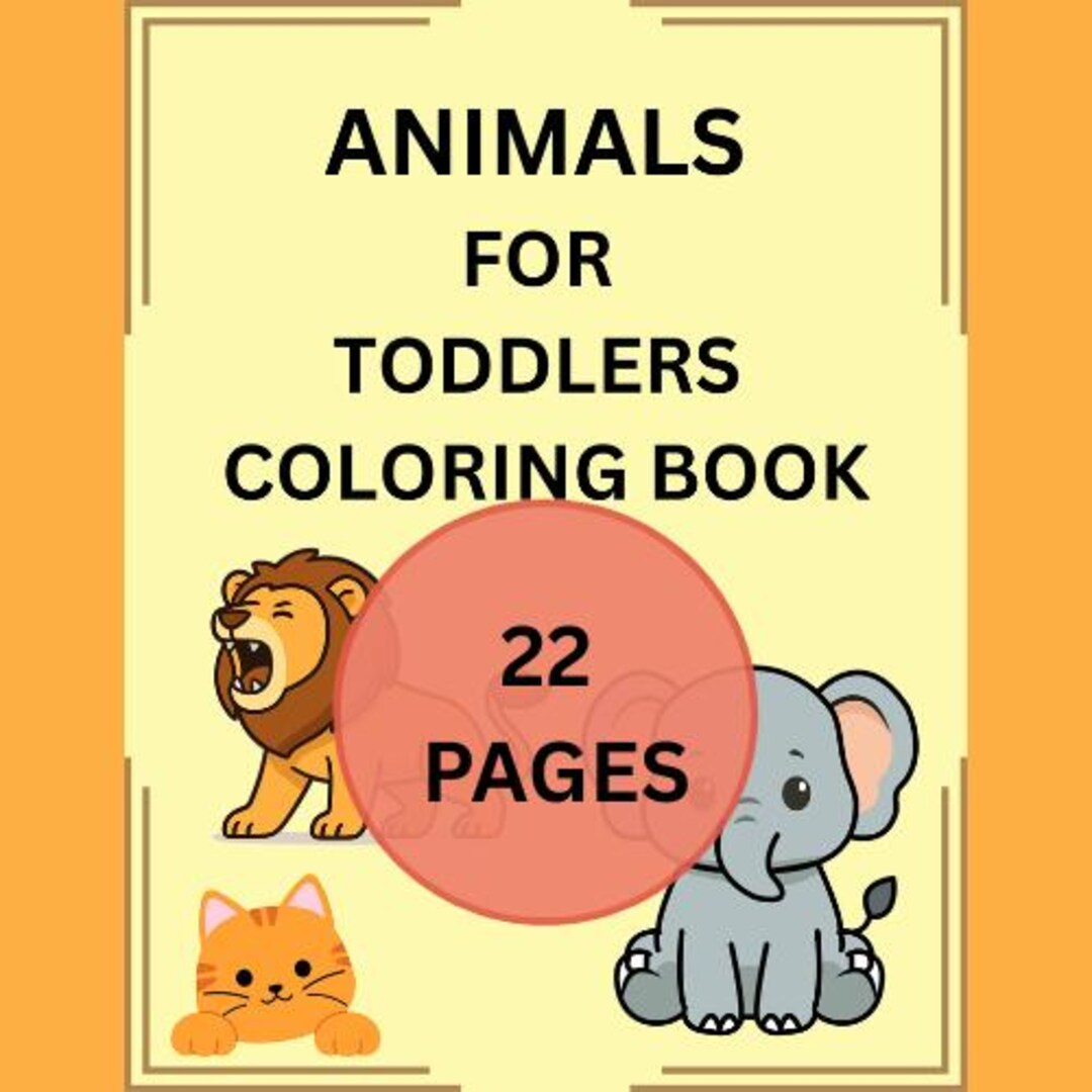 Animal Coloring Book for Kids, Toddler Coloring Pages Animals ...