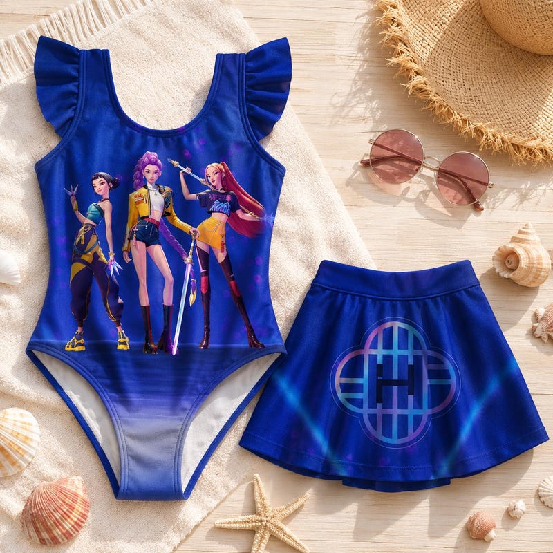 Cartoon One Piece Swimsuit - Etsy