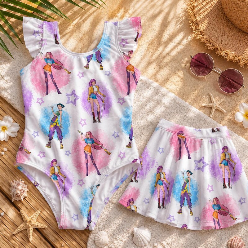 Pink Swimsuit Anime - Etsy