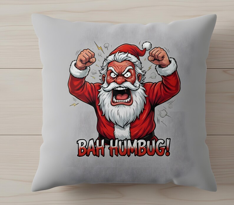 Angry Santa Bah Humbug PNG | Funny Christmas Meme Clipart - Etsy