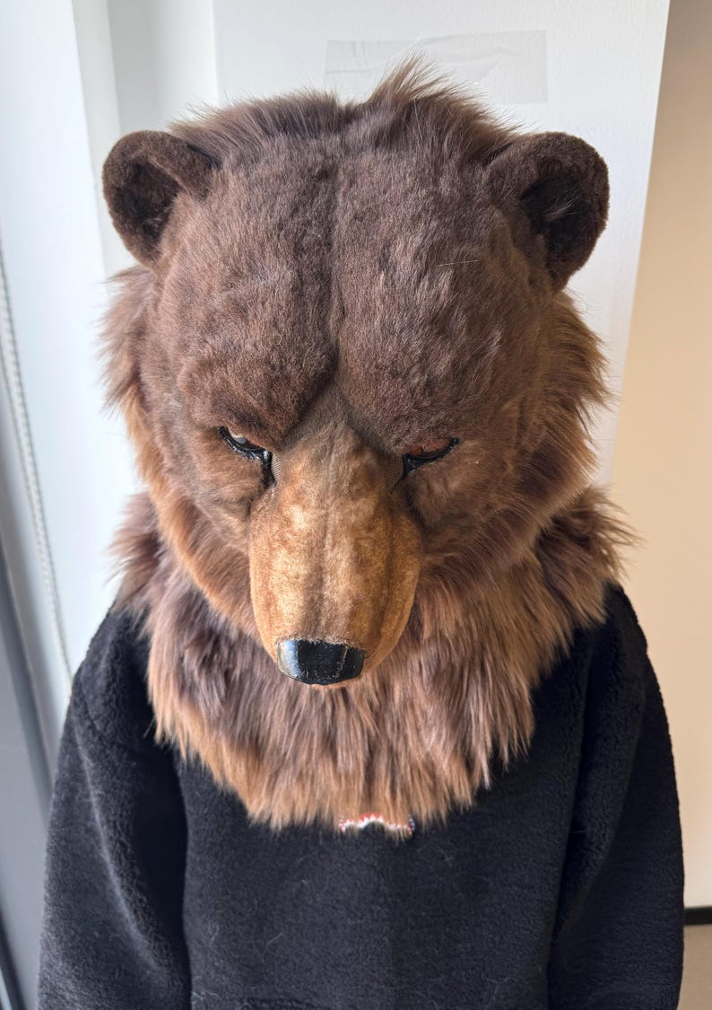 Realistic Brown Bear Mask With a Movable Jaw - Etsy