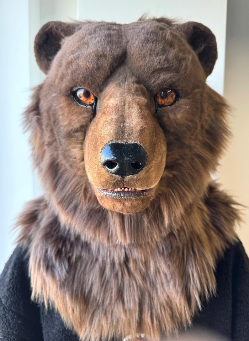 Realistic Brown Bear Mask With a Movable Jaw - Etsy