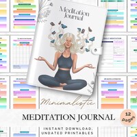 Printable Daily Meditation Log and Guide - Etsy