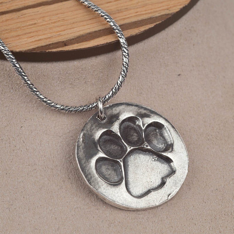 Silver Dog Paw - Etsy