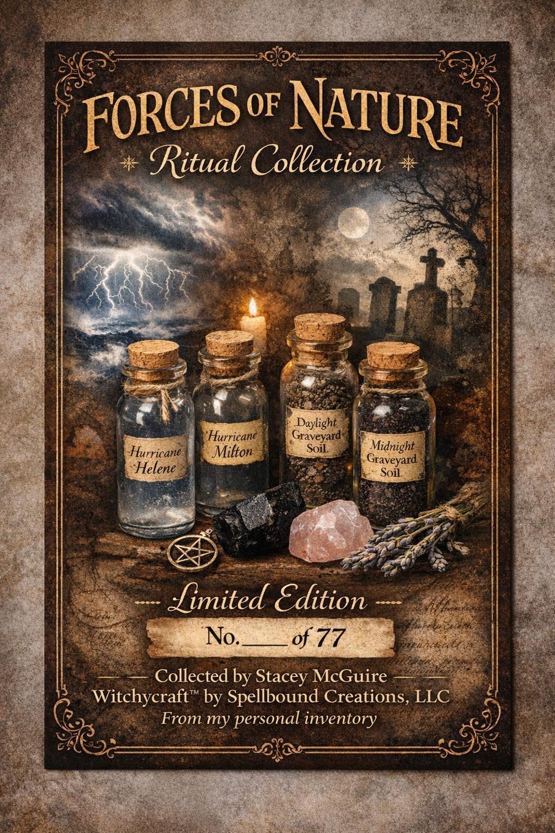 Forces of Nature Ritual Kit – Hurricane Storm Water, Graveyard Soil ...