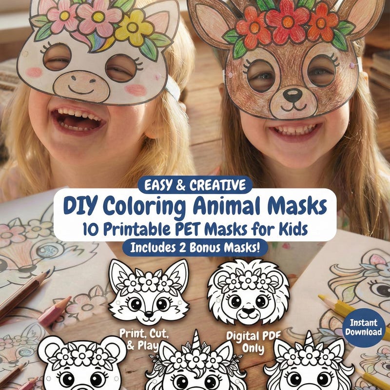 Woodland Animal Mask - Etsy