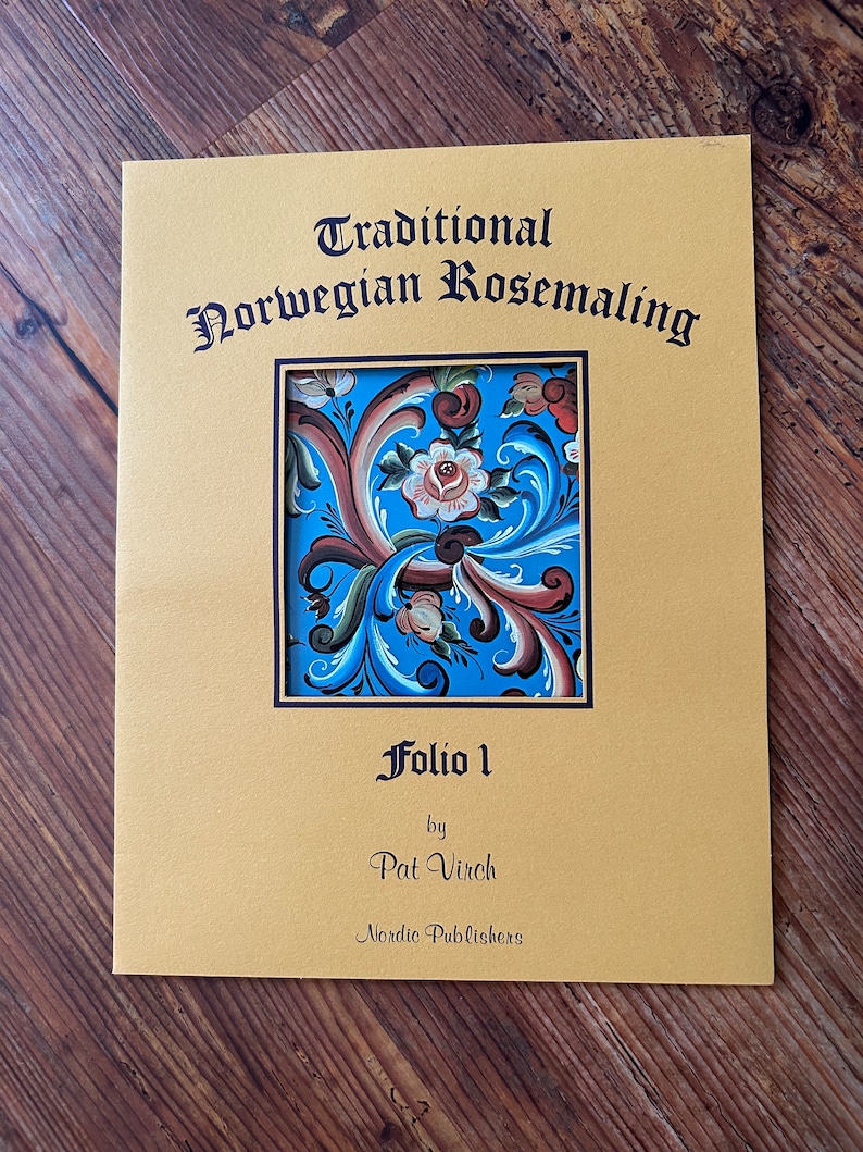 Folio of 8 Full-colored Rosemaling Designs BY Pat Virch (folio 1) - Etsy