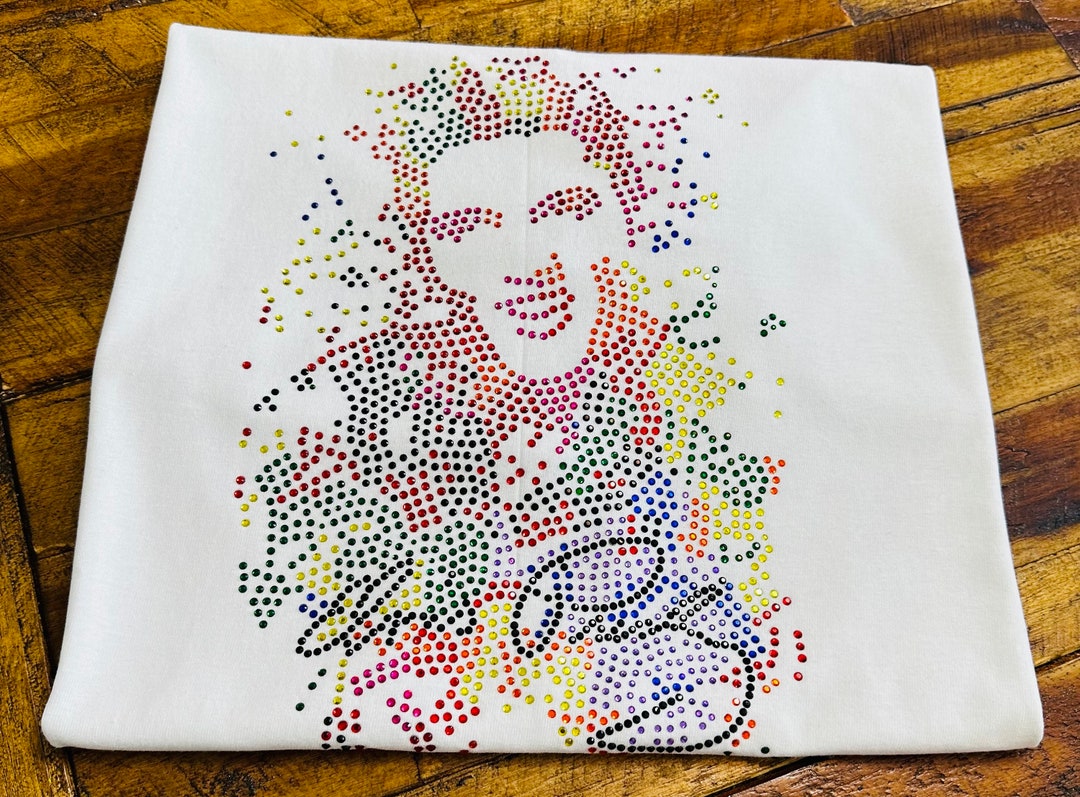 NEW DESIGN Elvis Presley Scattered Rhinestone Tee With Signature - Etsy