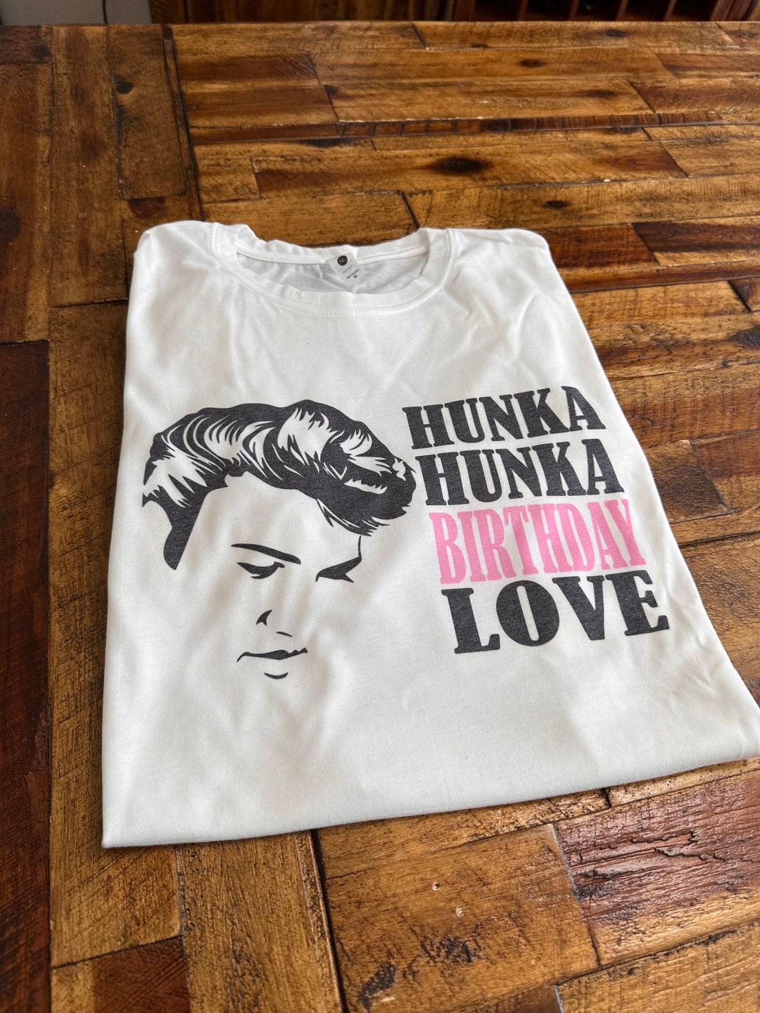Hunka Hunka Birthday Love Elvis Presley Tee Personalization With Names ...
