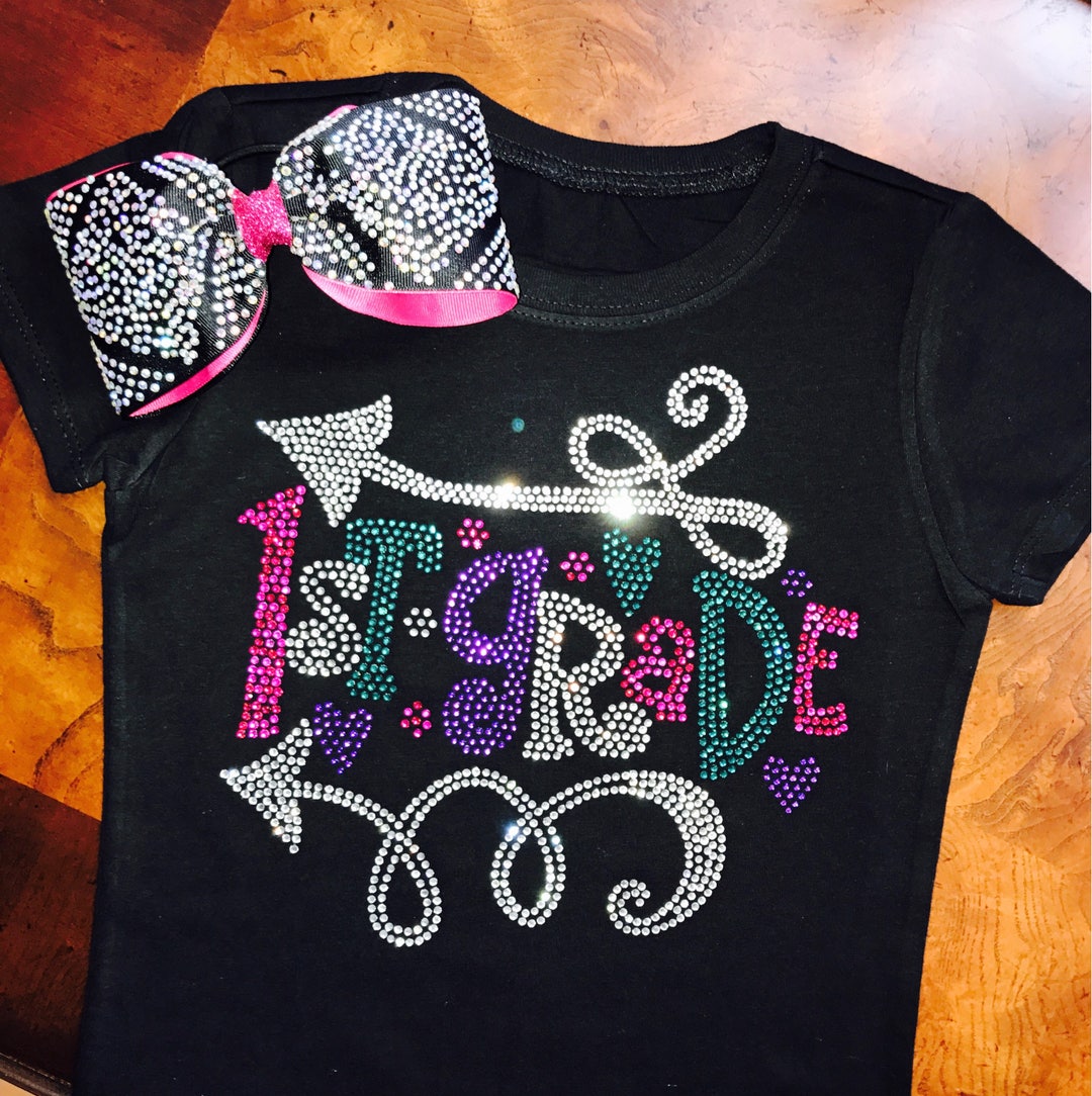 Bling Youth Grade School Tees, Back to School Tees, Arrow Accents ...