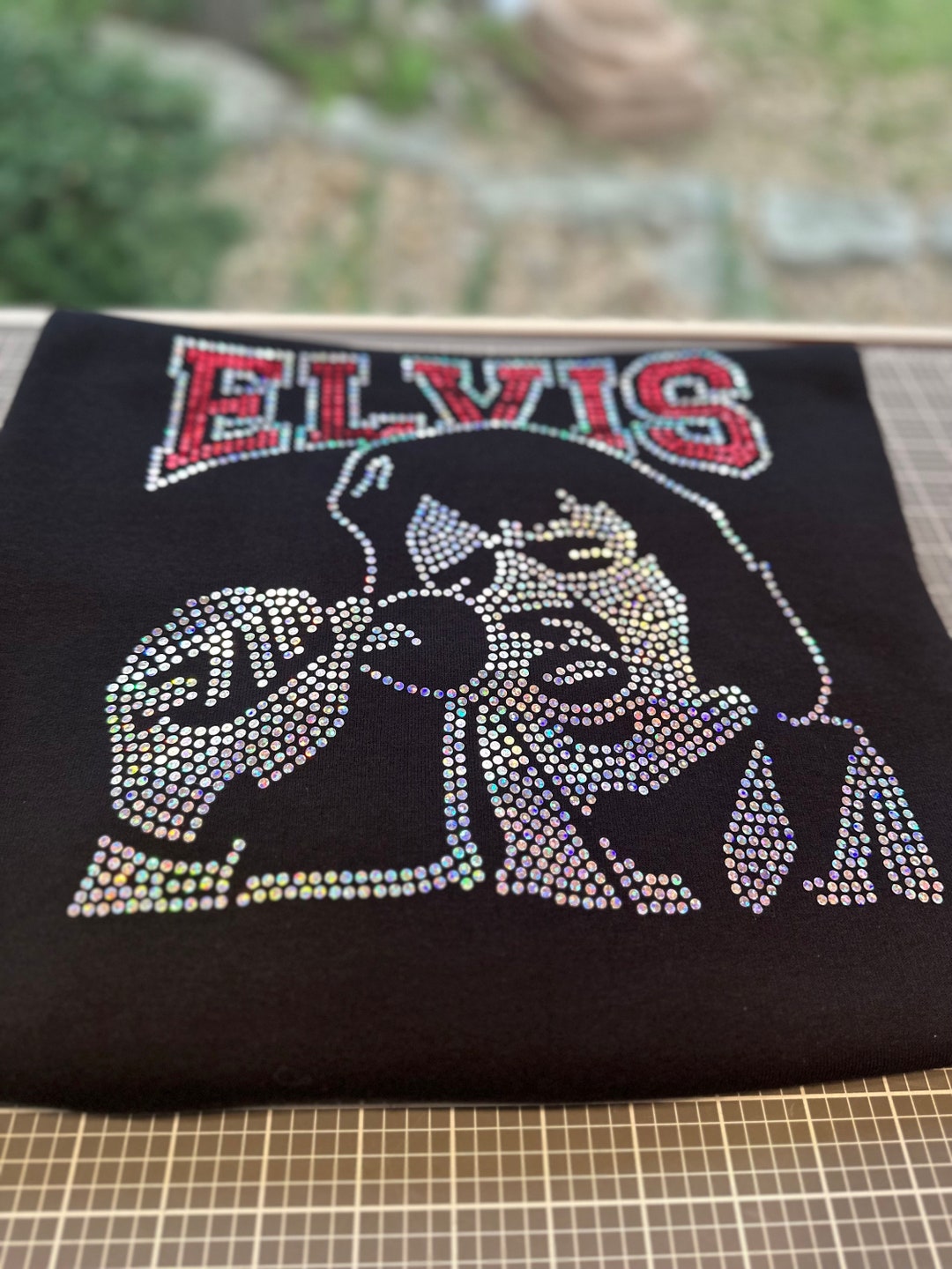 Elvis Bling Tees or Sweatshirts Singing Elvis Tee - Etsy