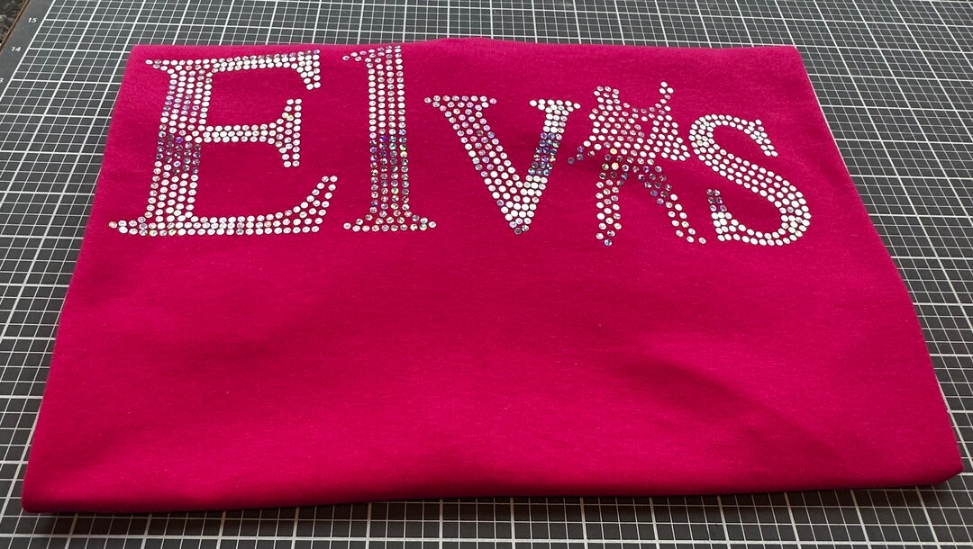 Elvis Presley Name Bling on PINK Tee or Sweatshirt Elvis Bling/elvis ...