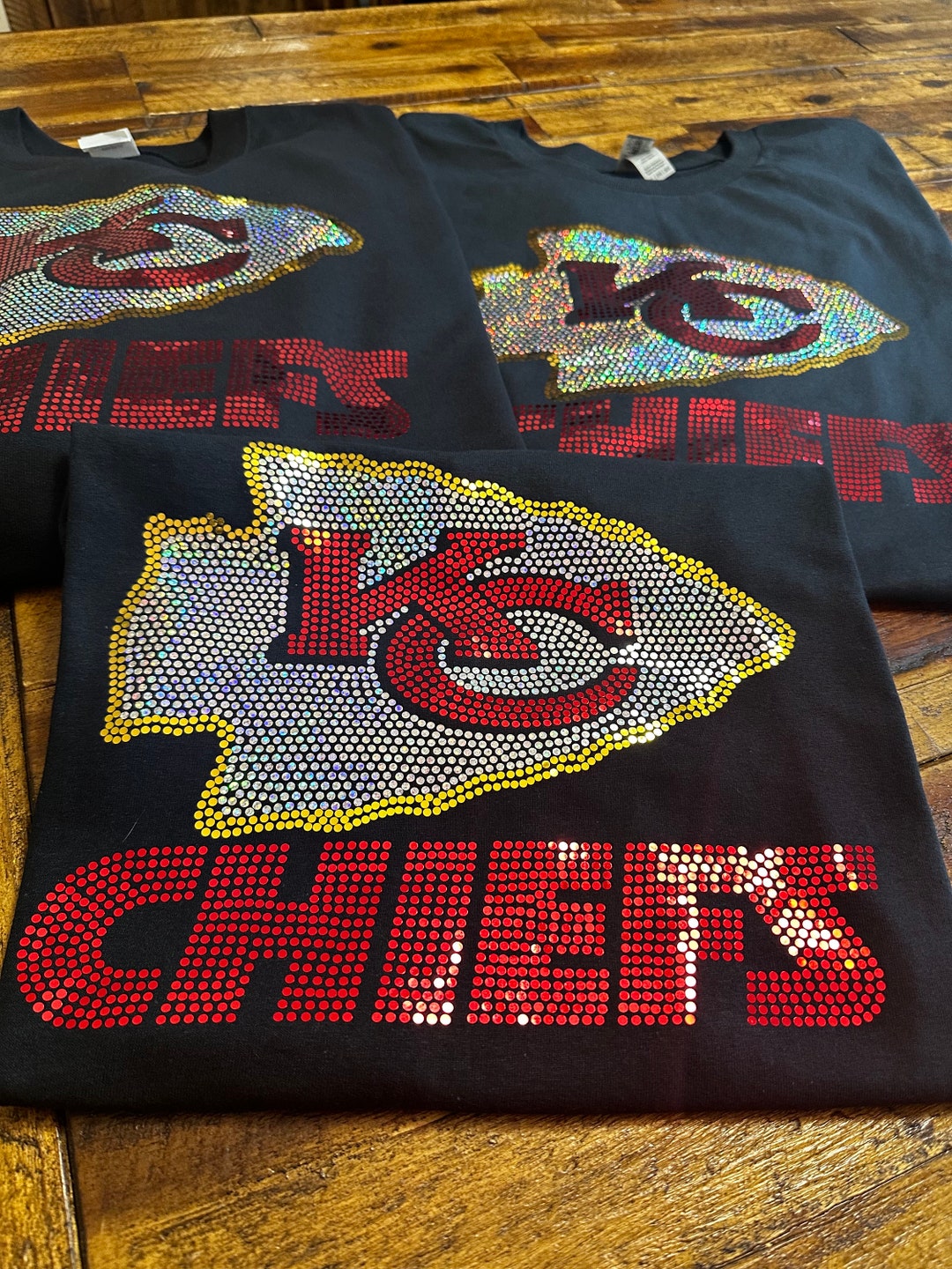 Bling Kansas City Chiefs, KC Chiefs Arrow Tee, Football Bling Tee ...