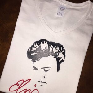 SALE Elvis Presley Silhouette Tee Elvis Quote on Back or Custom Saying ...