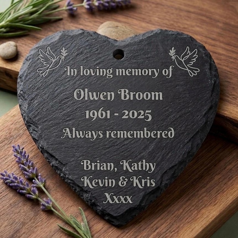 Memorial Slate With Hook - Etsy