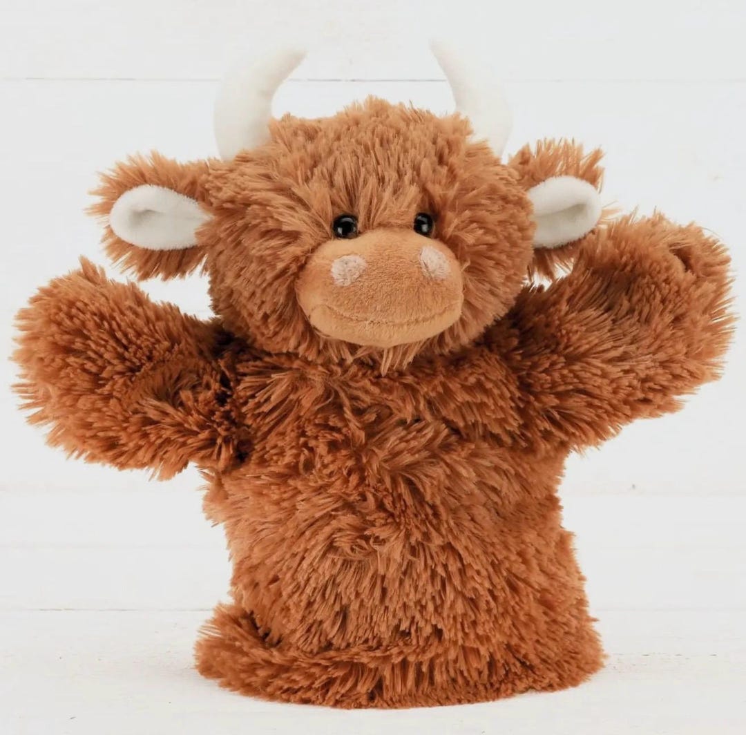 Highland Cow Hand Puppet - Etsy