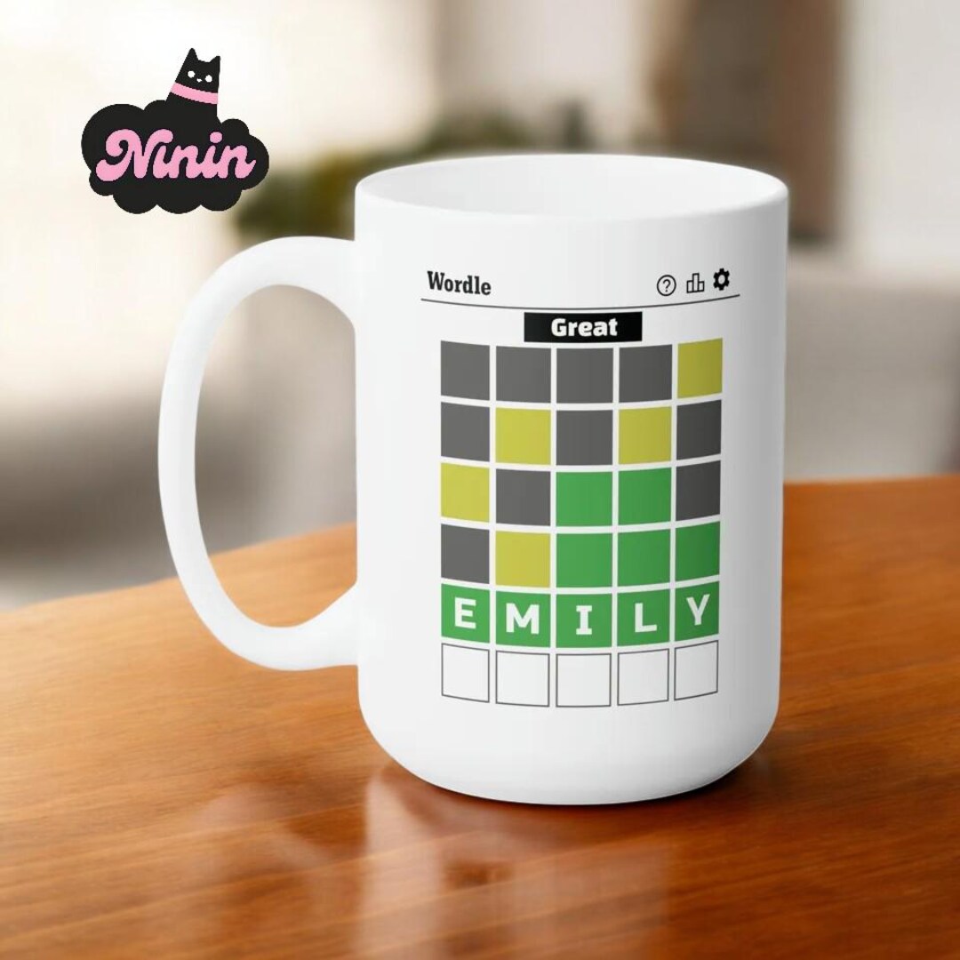 Custom Wordle Name Mug, Large Personalized Coffee Mug - Etsy