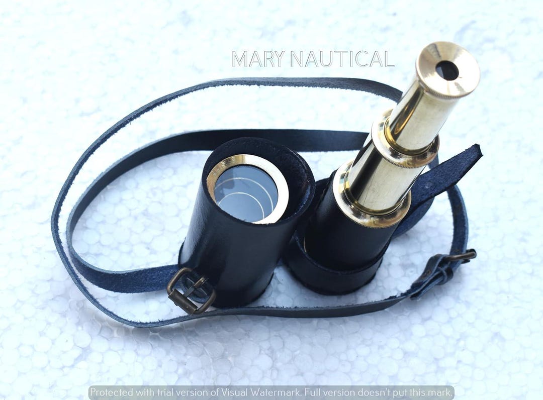 Brass Pirate Monocular Telescope – Collapsible Handheld Spyglass - Etsy