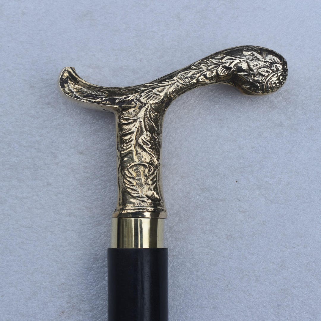 Buy Vintage Wooden Walking Cane – Handmade Gentleman's Cane, 37 Inch ...