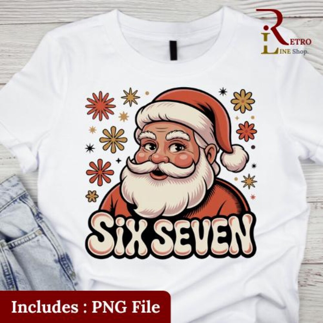Retro 1970s Sarcastic Santa PNG | Groovy Vintage Christmas Illustration ...