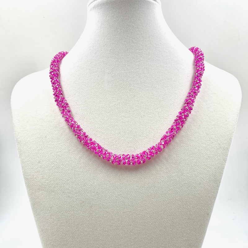 Fuschia Necklace - Etsy