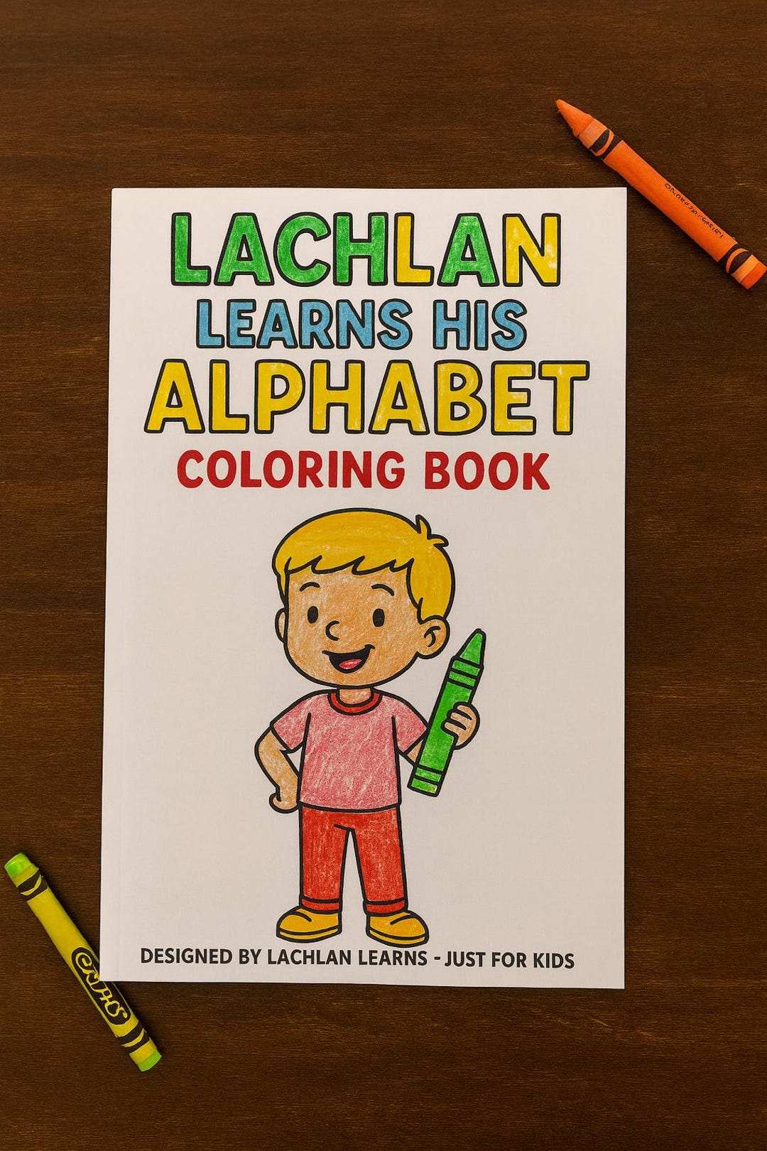 Lachlan Learns His Alphabet Coloring Book | Homeschool Printable - Etsy