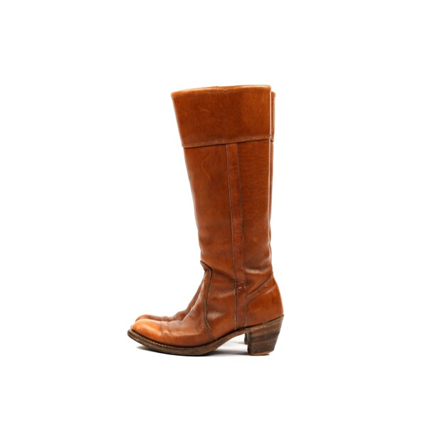 Stacked Heel Boots - Etsy