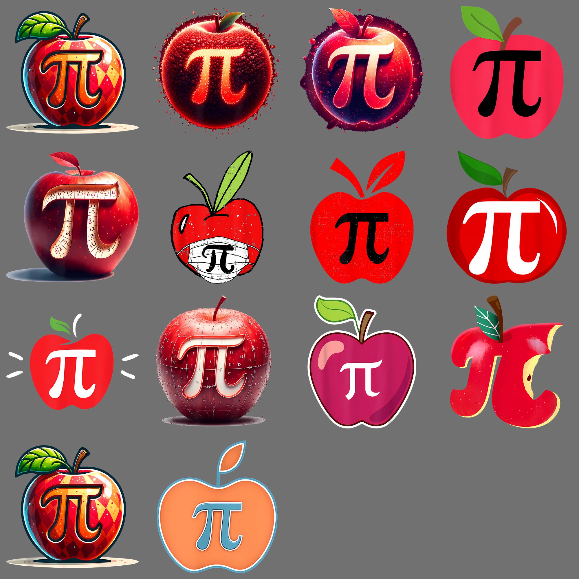 Apple Pi Day Math Lover Teacher Student Apple Pie Pun PNG – Apple Pi ...