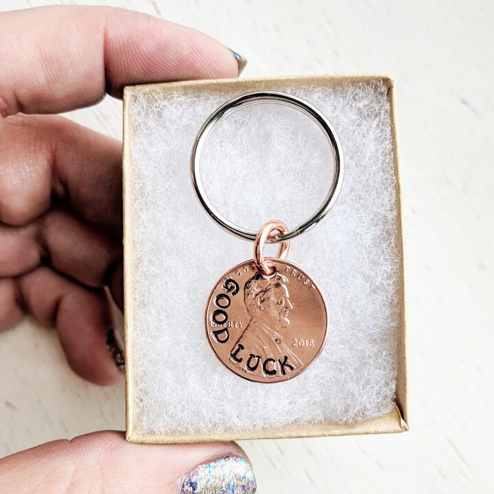 Graduation Gift, Penny Key Chain, Good Luck Penny, Good Luck, 2019 High ...
