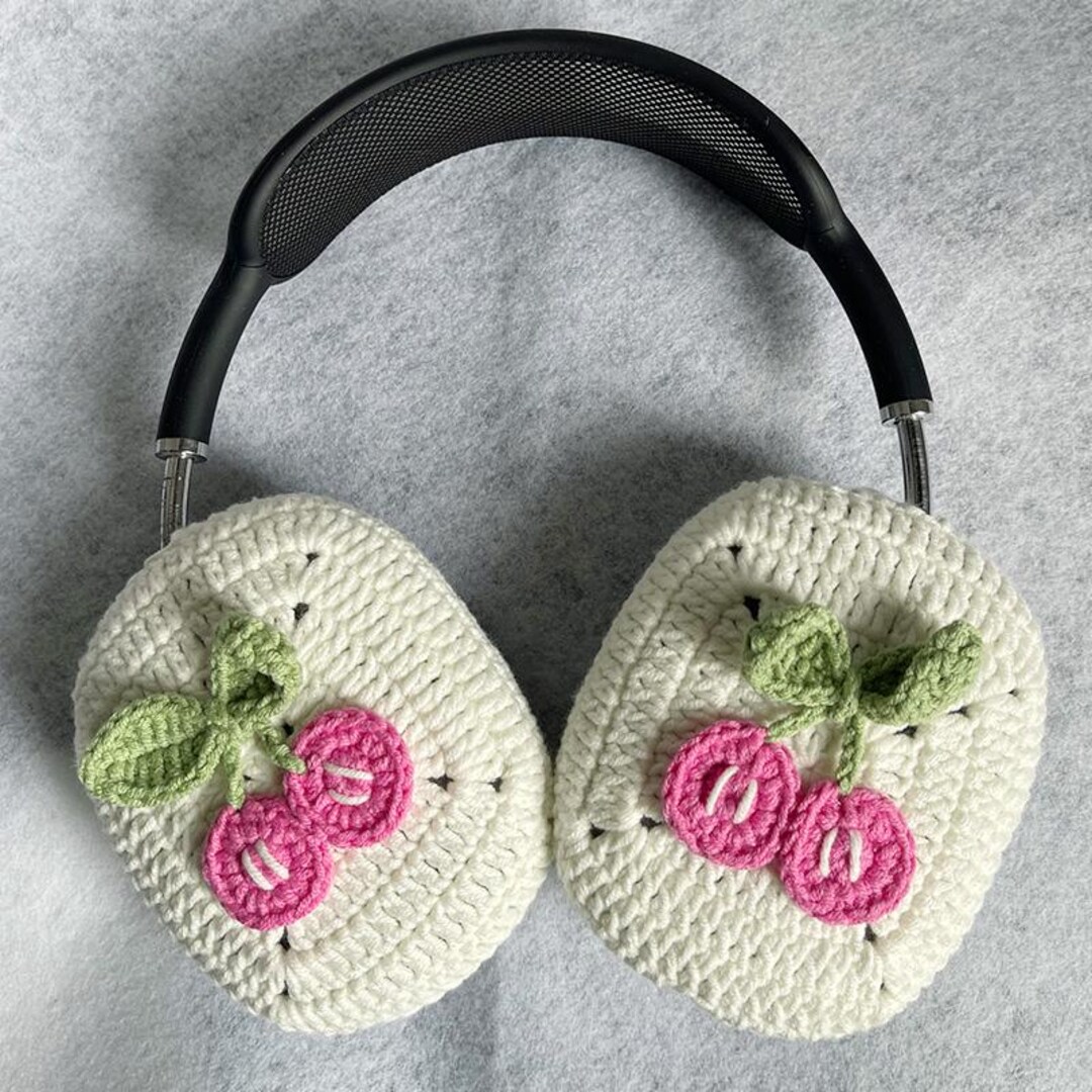Handmade Cherry Wool Earphone Cover for Airpods MAX | Personalized ...