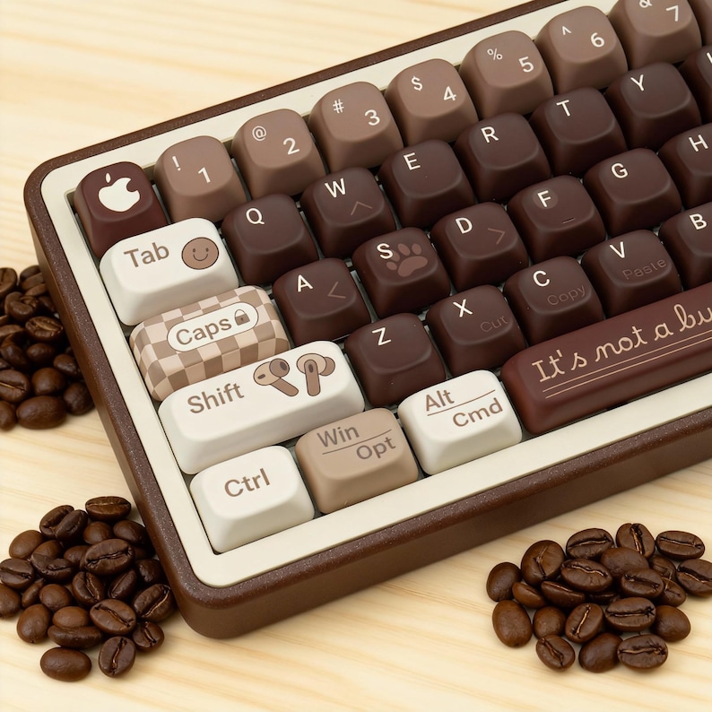 Coffee Tone PBT Keycaps 145-key Full Set | Cherry & FOA Profile Options ...