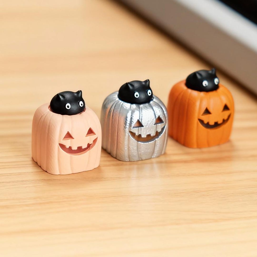 Halloween Pumpkin 3D Resin ESC Keycap | Holiday Theme Novelty Keycap - Etsy