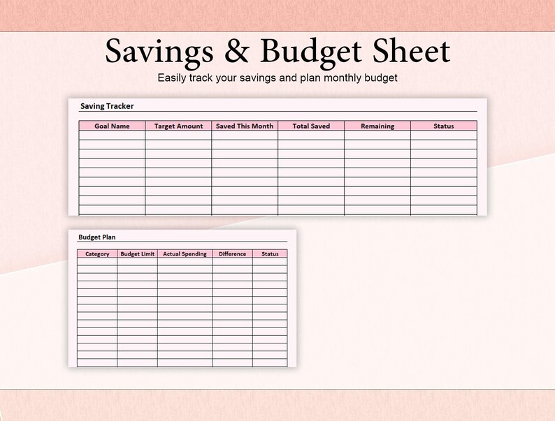 Advanced Expense Tracking Spreadsheet | Custom Category Budget ...