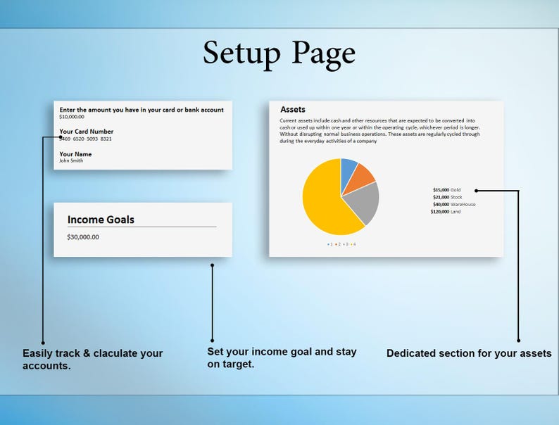 Income & Expense Tracker Excel Personal Budget Spreadsheet for Monthly ...