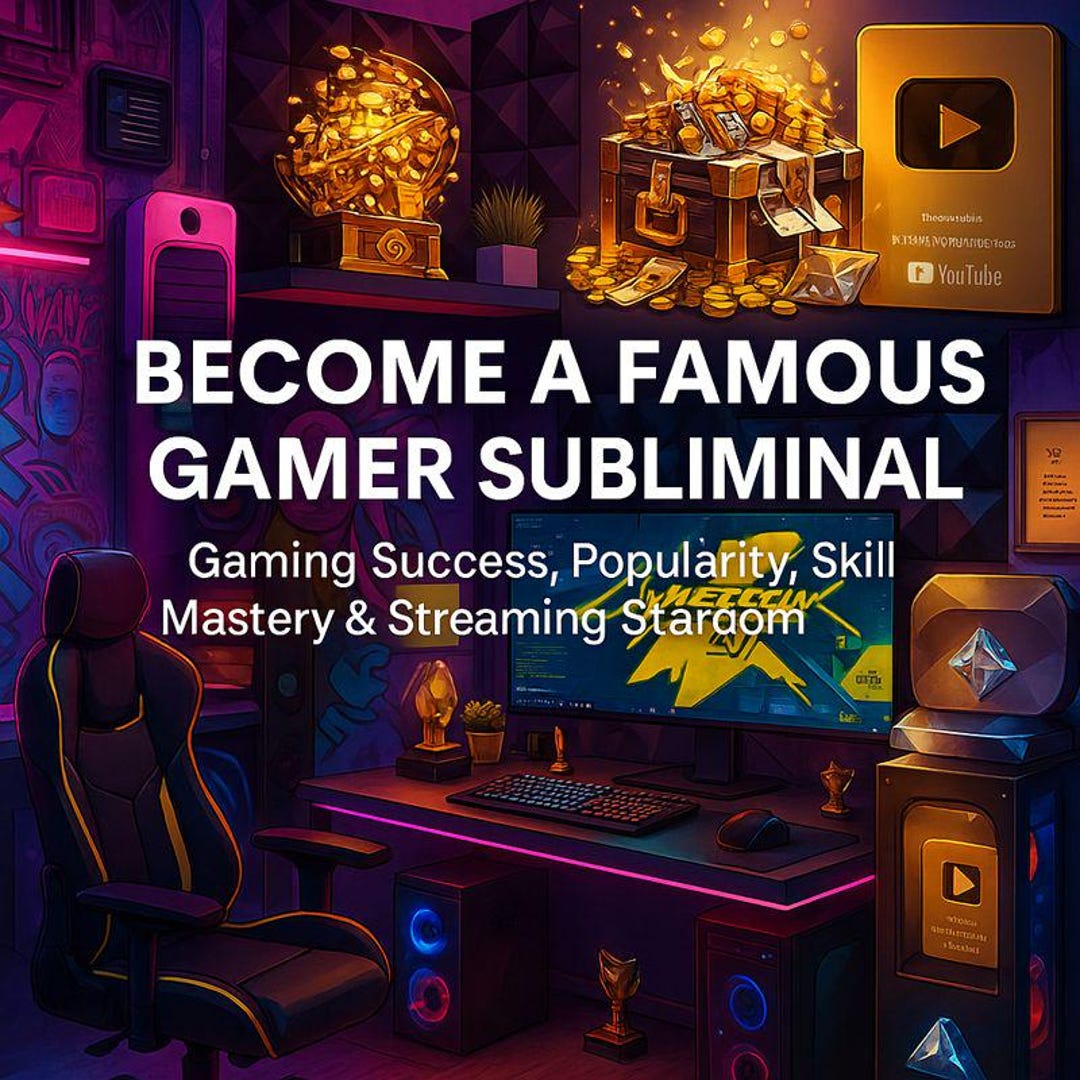 Become a Famous Gamer Subliminal – Gaming Success, Popularity, Skill ...