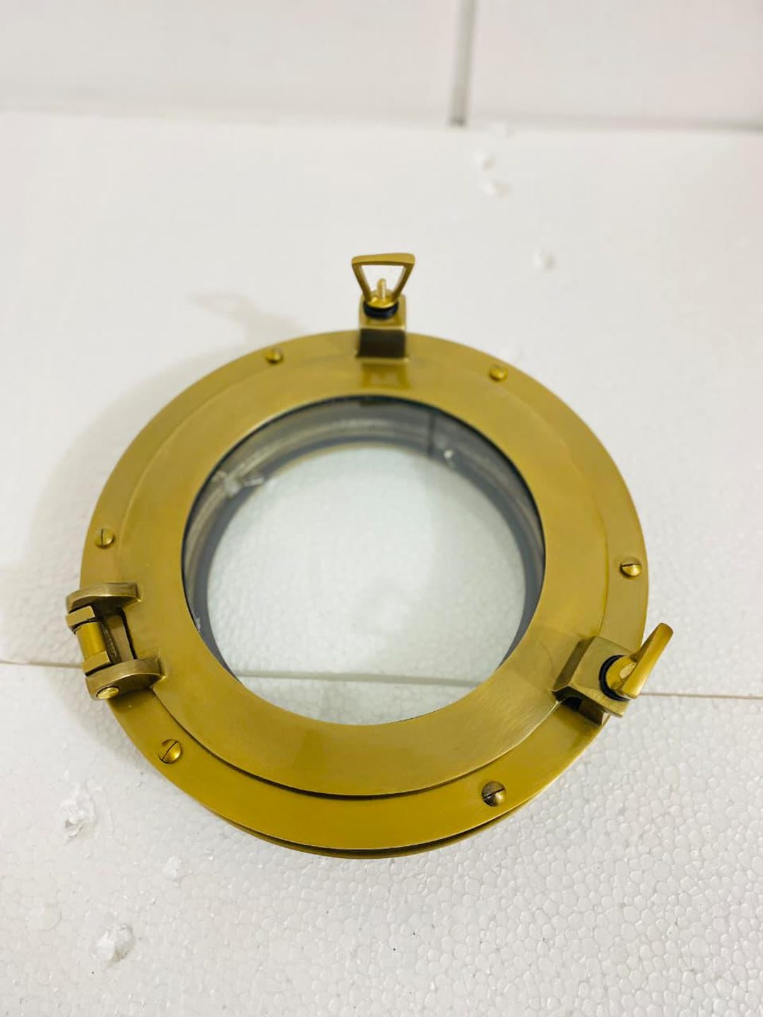 12 Inch Nautical Brass Porthole Wall Decor – Vintage Maritime Ship ...